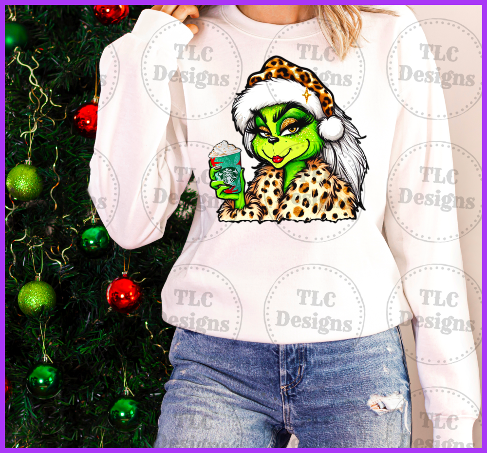 Boujie lady grinch with sb – TLC Designs and Customs, LLP