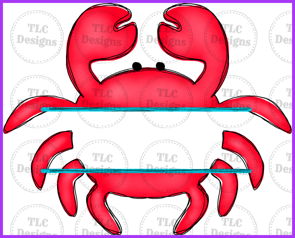 Crab Name Plate – TLC Designs and Customs, LLP