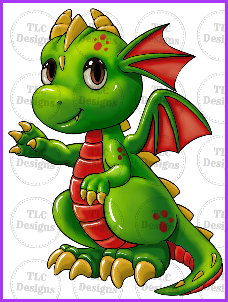 Cute Dragon – TLC Designs and Customs, LLP