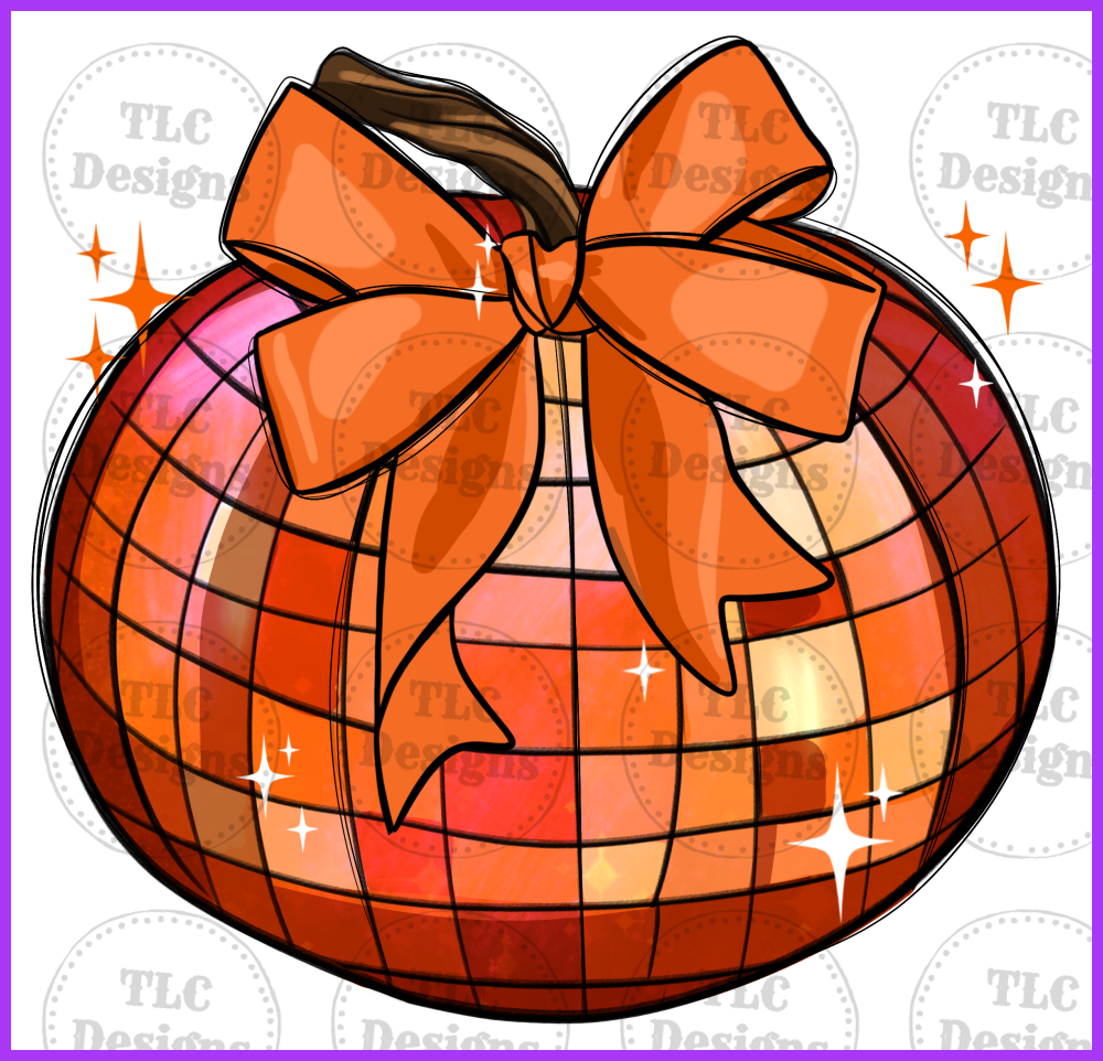 Disco Pumpkin – TLC Designs and Customs, LLP