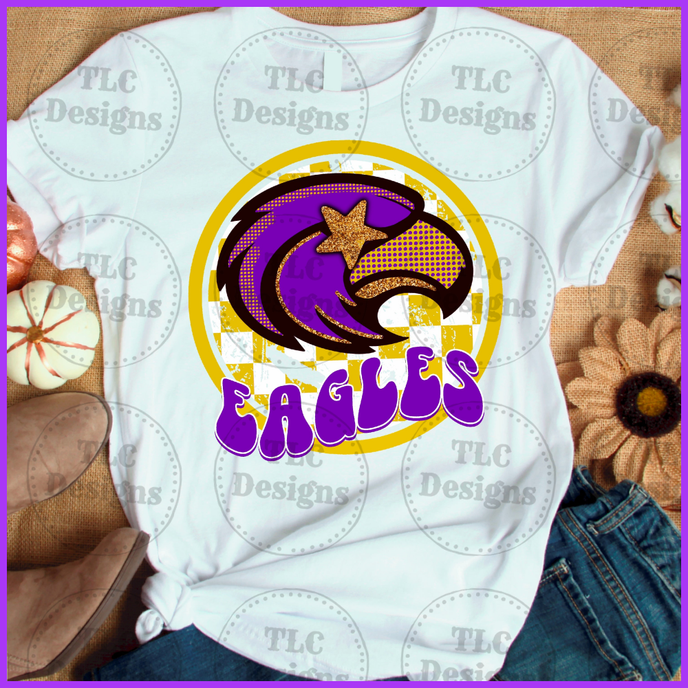 Eagles gold purple – TLC Designs and Customs, LLP