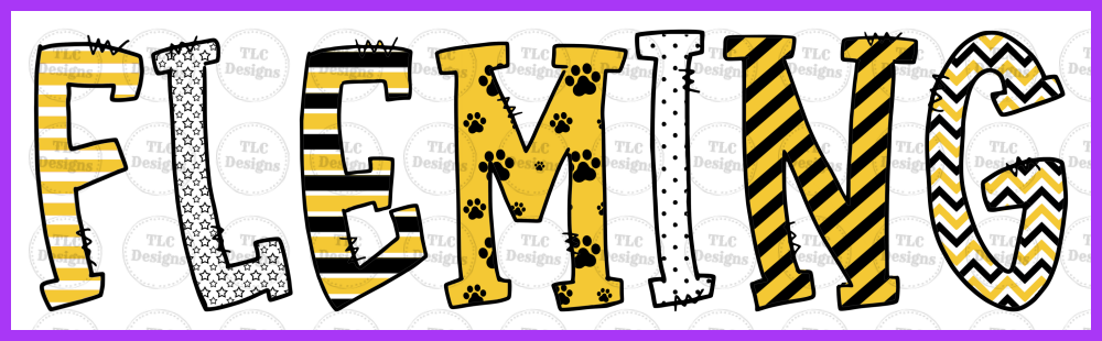 Fleming Doodle Name – TLC Designs and Customs, LLP