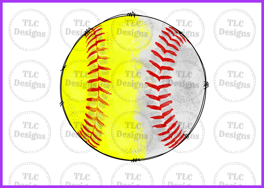Half Baseball Half Softball – TLC Designs and Customs, LLP