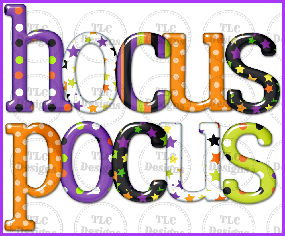Hocus Pocus Bright Colors – TLC Designs and Customs, LLP