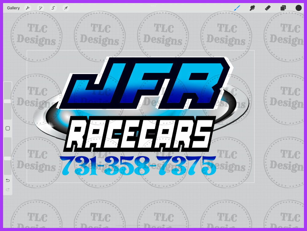 JFR racing front – TLC Designs and Customs, LLP