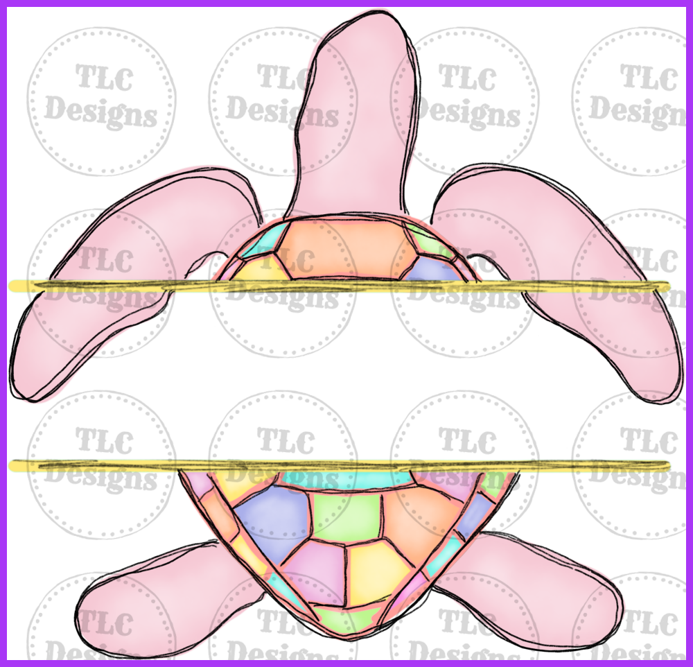Pink Turtle Name Plate – TLC Designs and Customs, LLP
