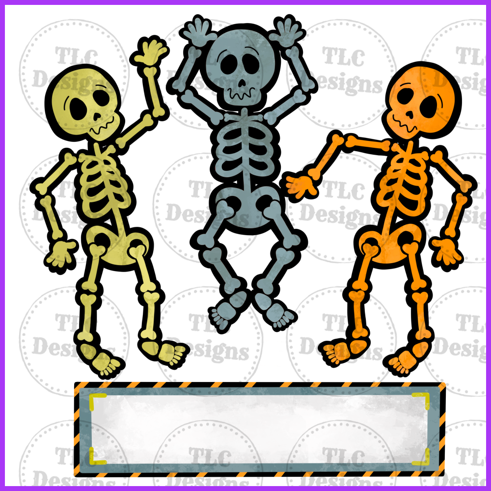 skeleton Trio- Can be customized – TLC Designs and Customs, LLP