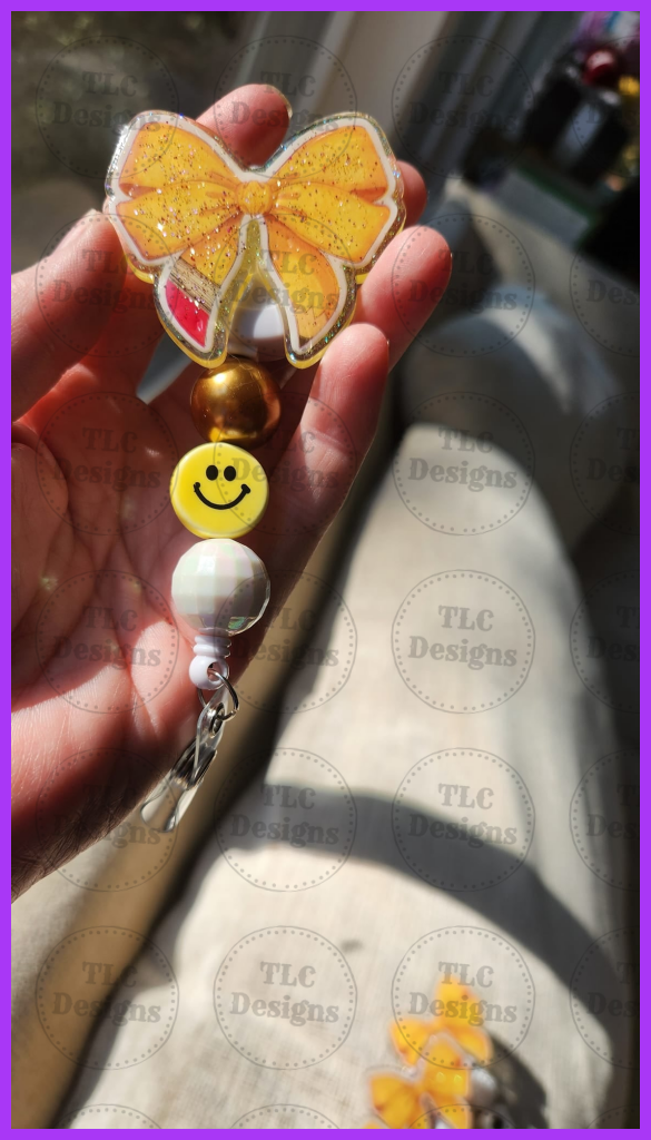 Teacher Pencil Coquette Badge Reel – TLC Designs and Customs, LLP