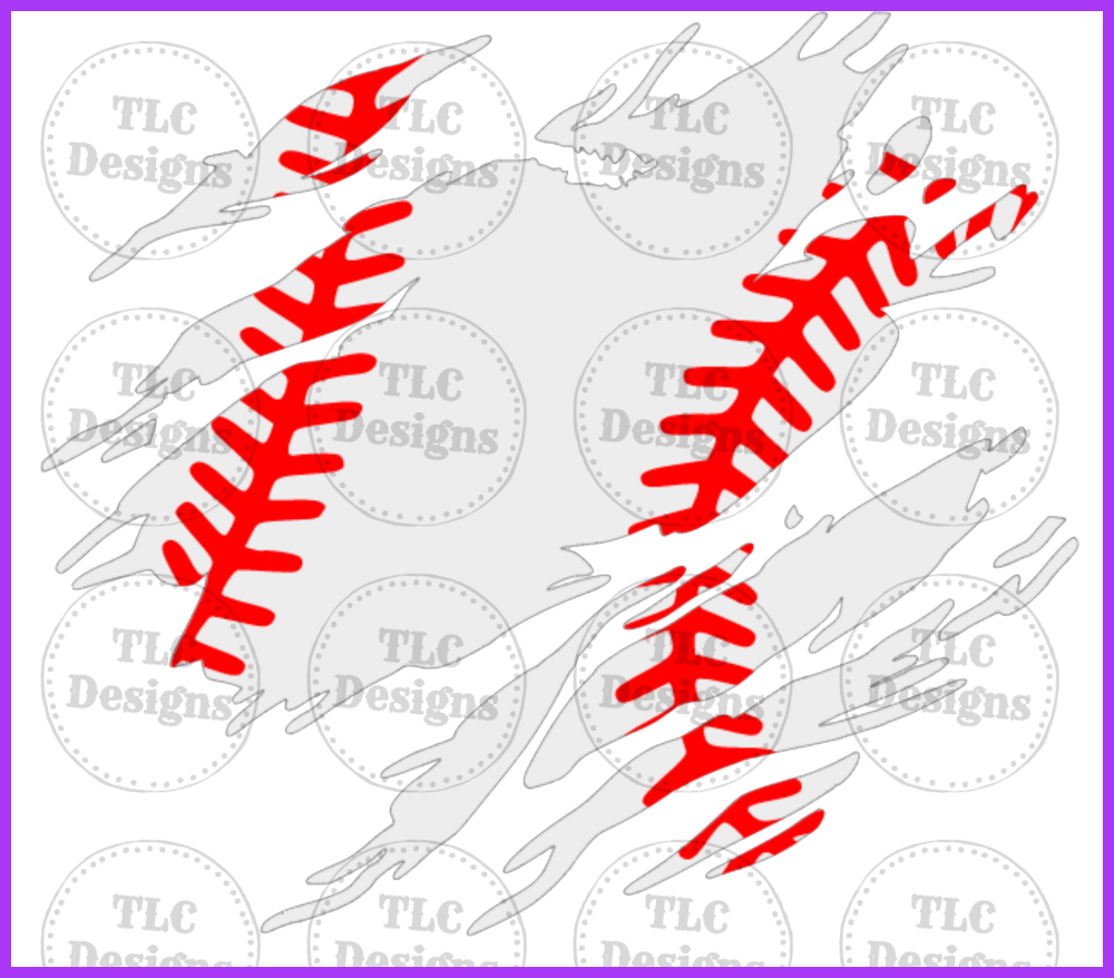 Torn Baseball – TLC Designs and Customs, LLP